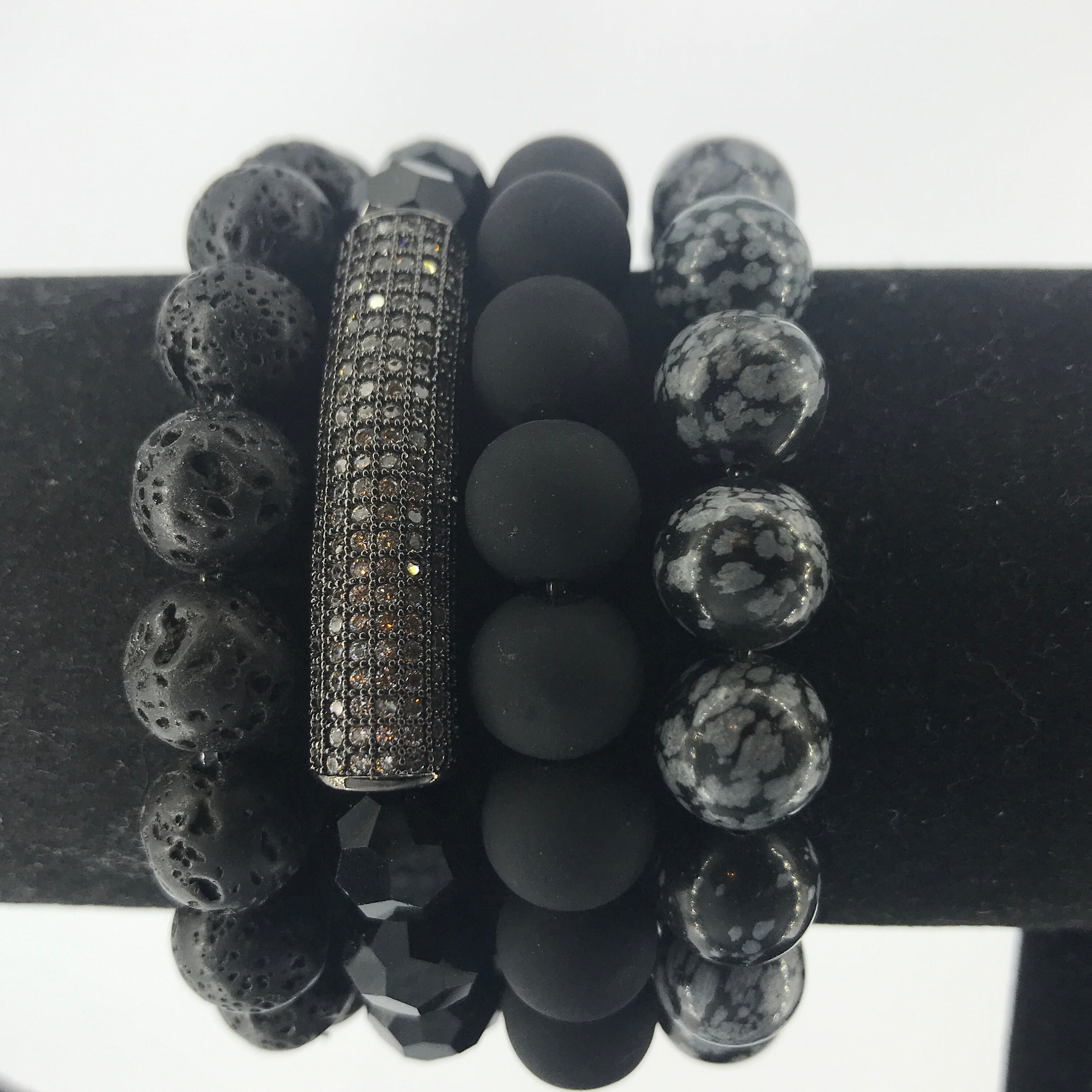 Stack Bracelets Elastic Stretch Bracelets Layered Bracelets - Etsy