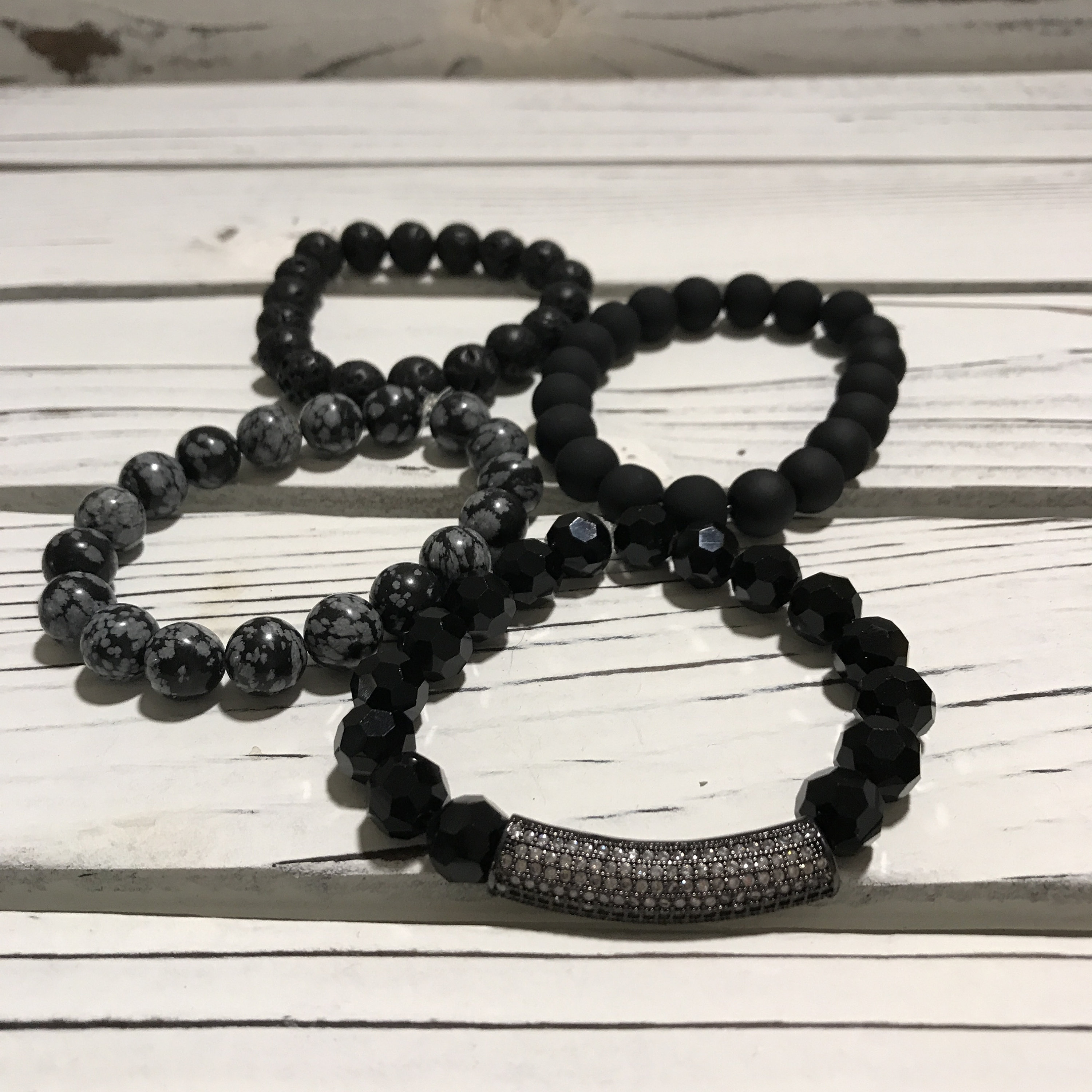 Stack Bracelets Elastic Stretch Bracelets Layered Bracelets - Etsy