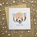 Red Panda Thank You Card 'thank You Very Much', Cute, Quirky ...