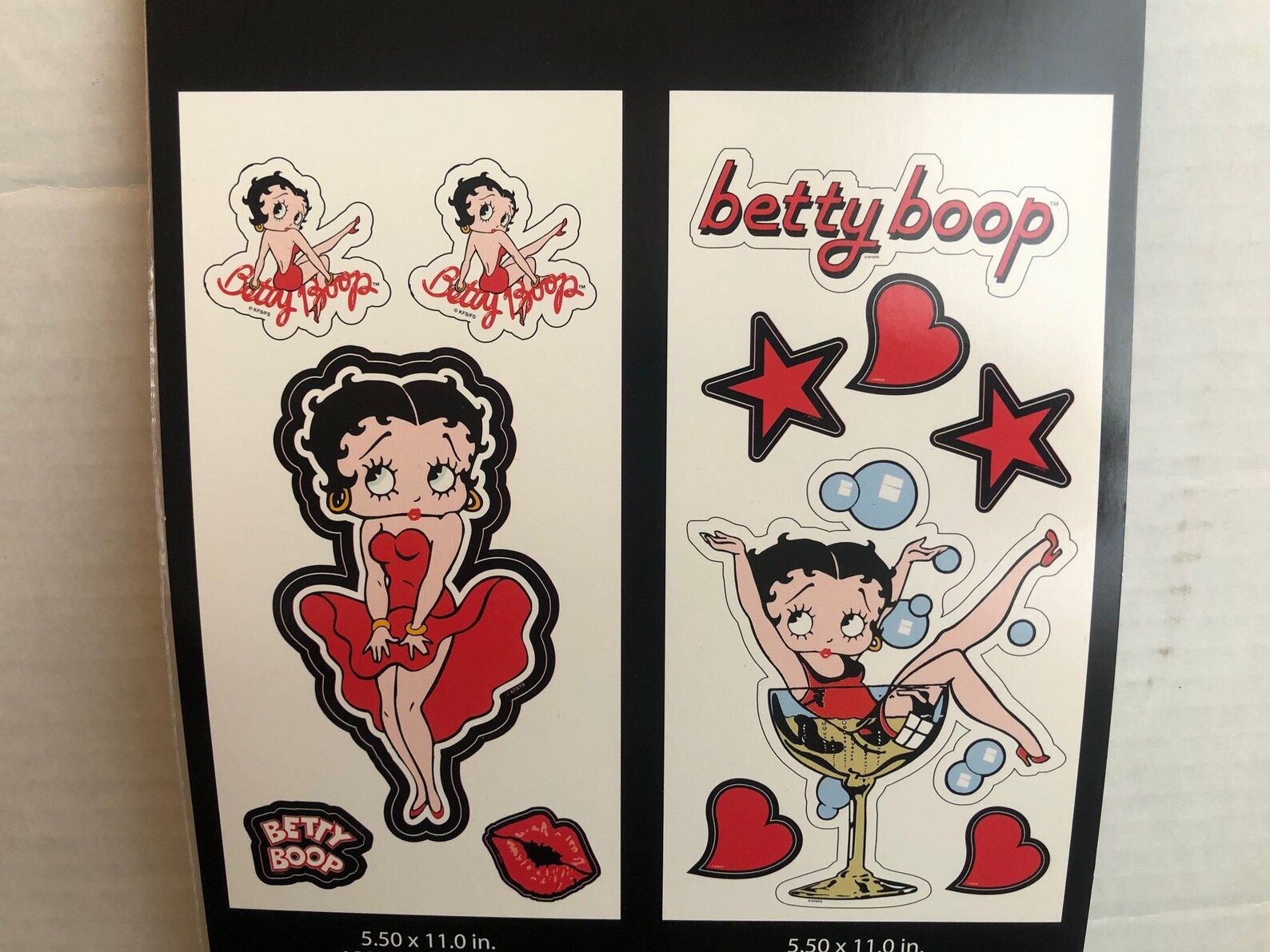 Betty Boop Decal Kitz12 Assorted Decals for Autos Windows - Etsy
