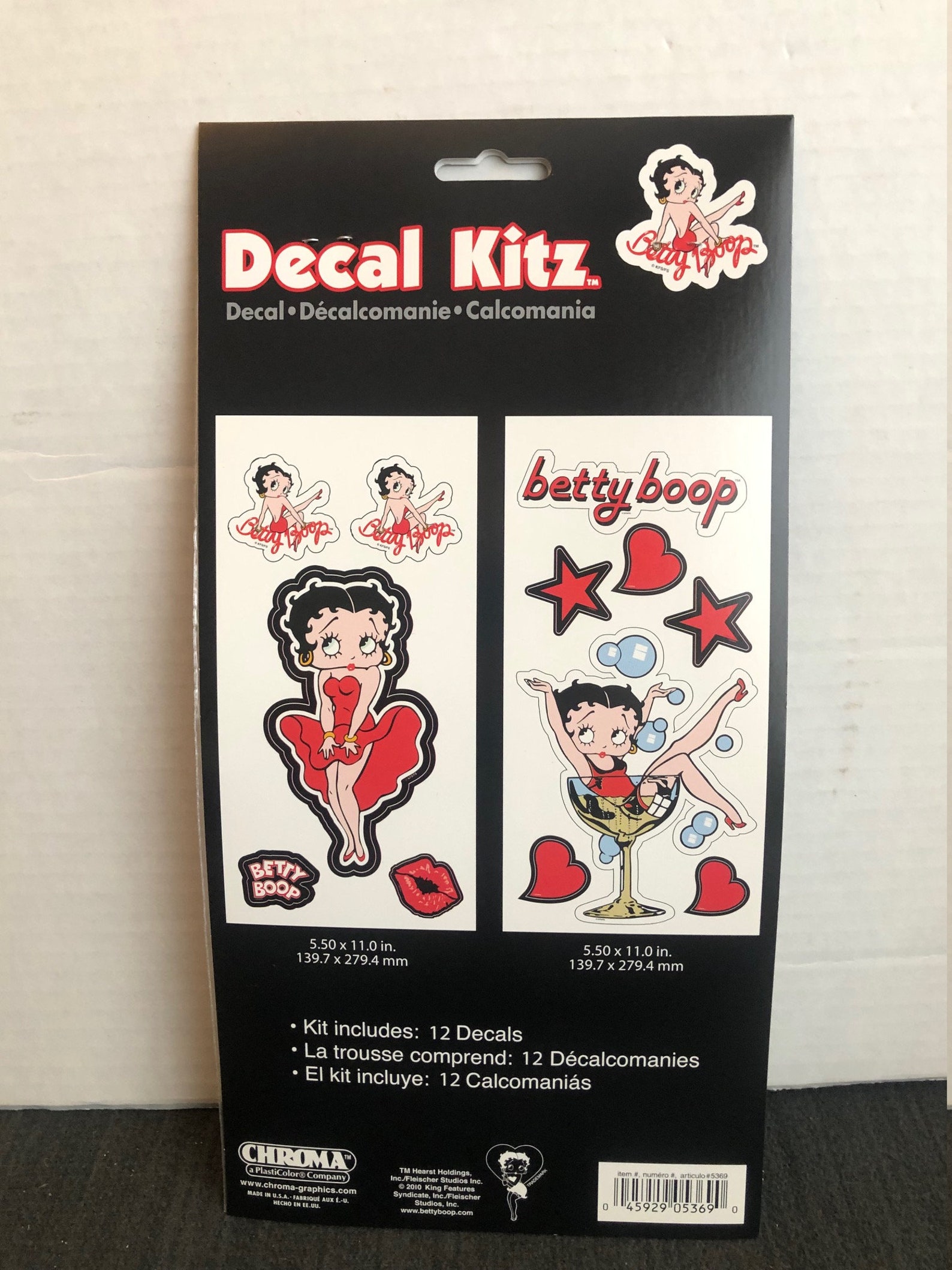Betty Boop Decal Kitz12 Assorted Decals for Autos Windows - Etsy