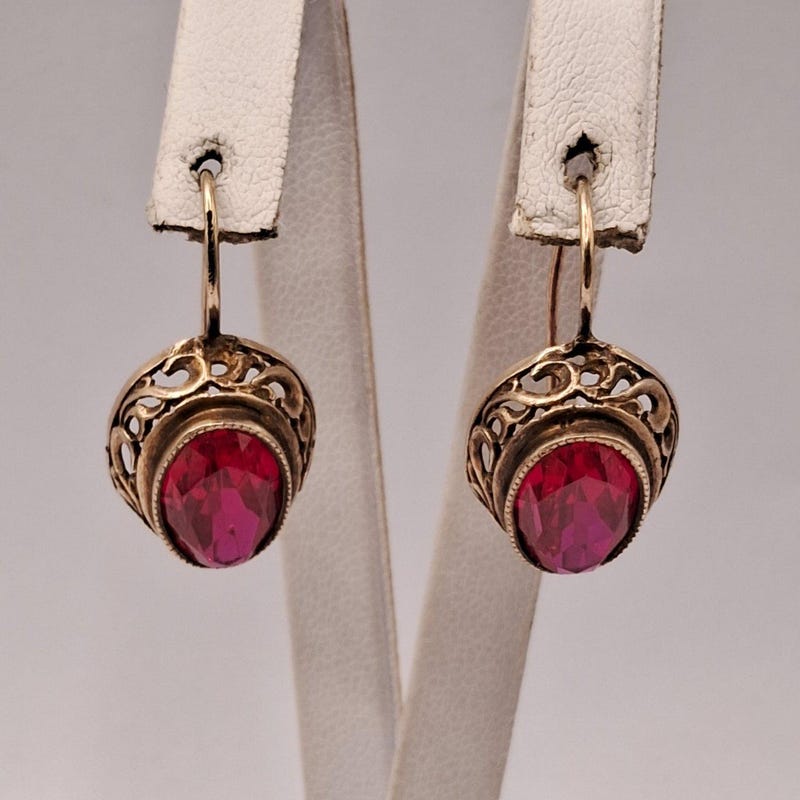 Russian Ruby Jewelry - Etsy