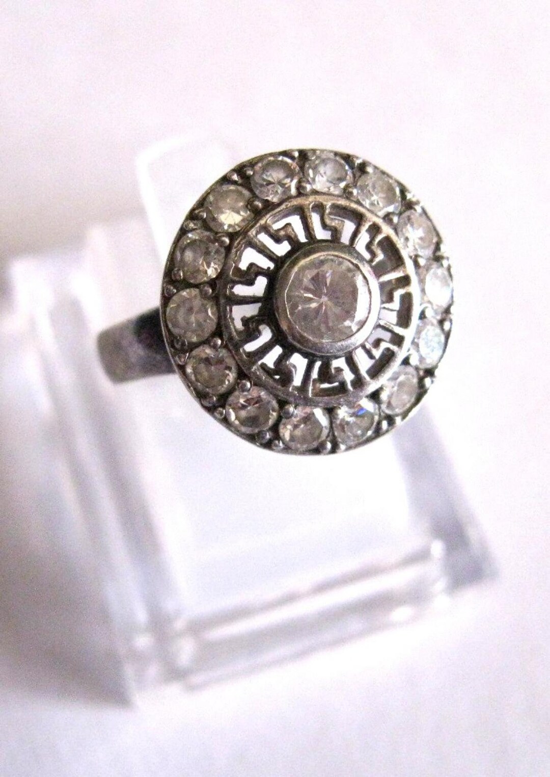 Vintage Vintage Cubic Zirconia Soviet Era Ring Silver 925 USSR - Etsy
