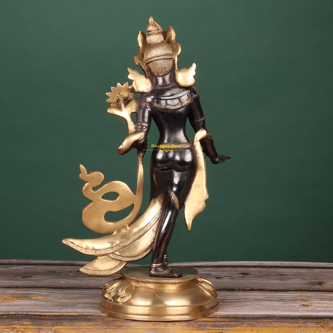 Brass Goddess Tara Statue Standing Tara Idol for Worship - Etsy