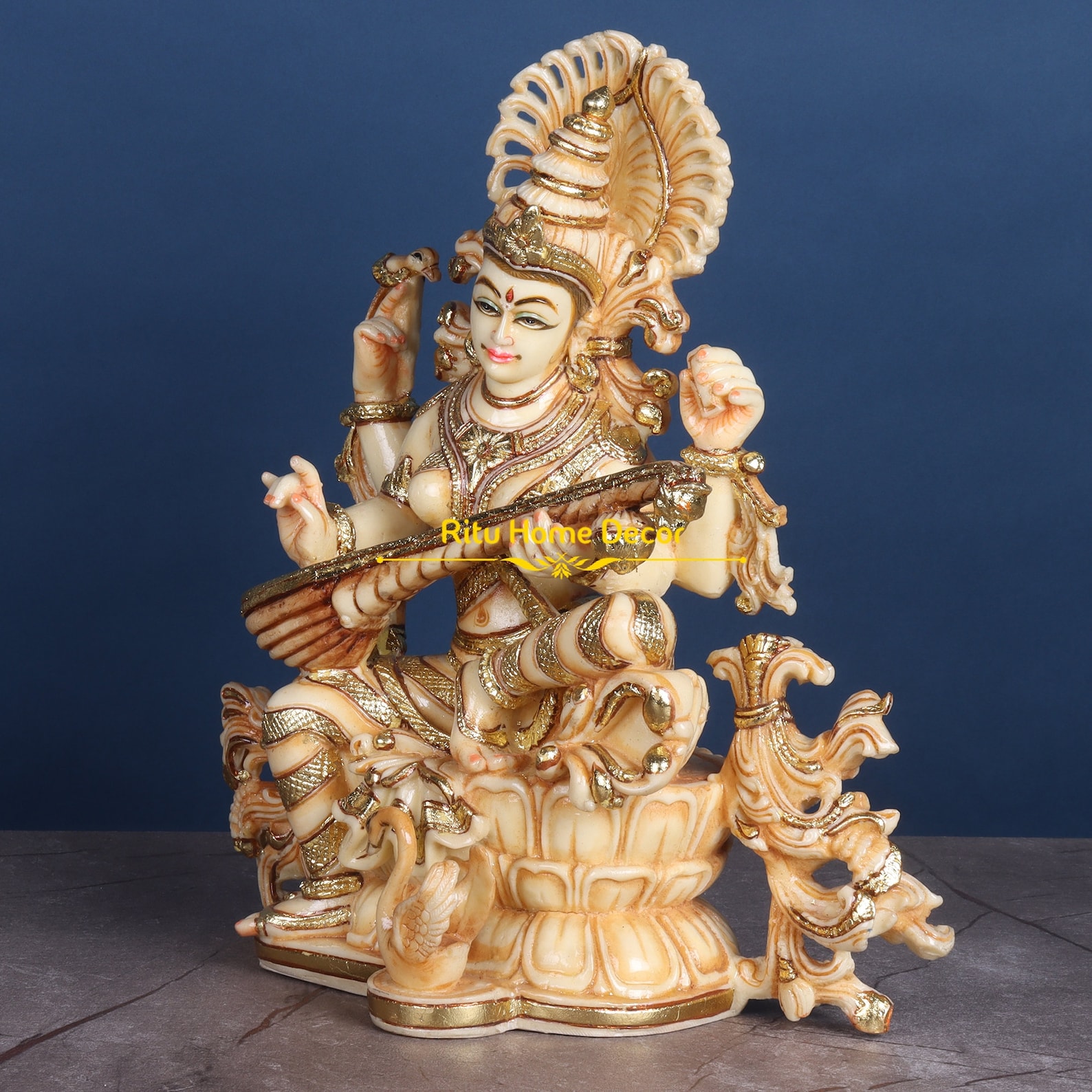 Goddess Saraswati Statue Maa Sharda Idol Ma Sarasvathi - Etsy