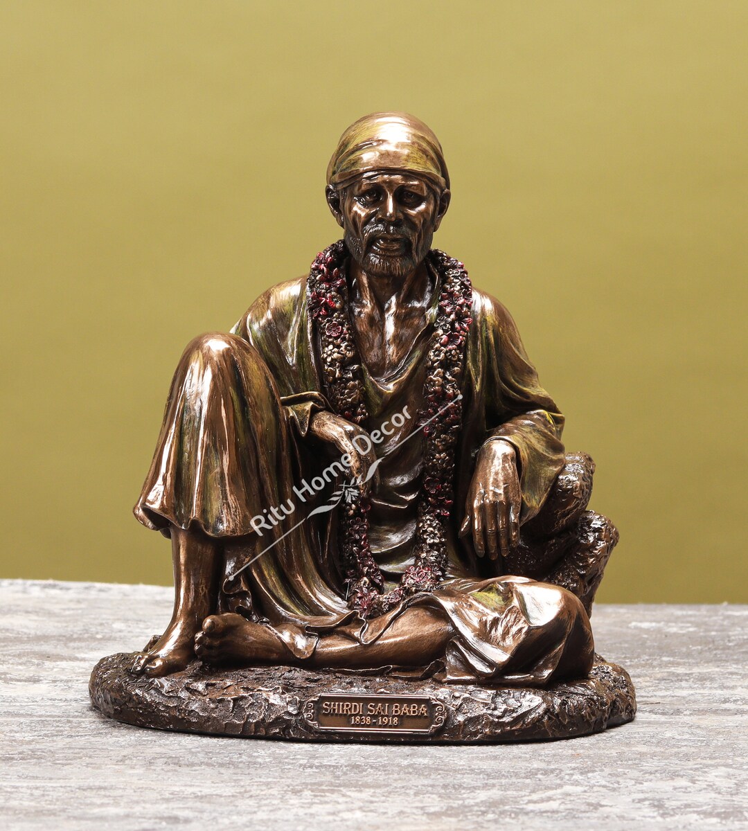 Sai Baba Statue - 6.5 Inch Shirdi Sai Baba - Sai Ram Shirdi - Sai Baba ...