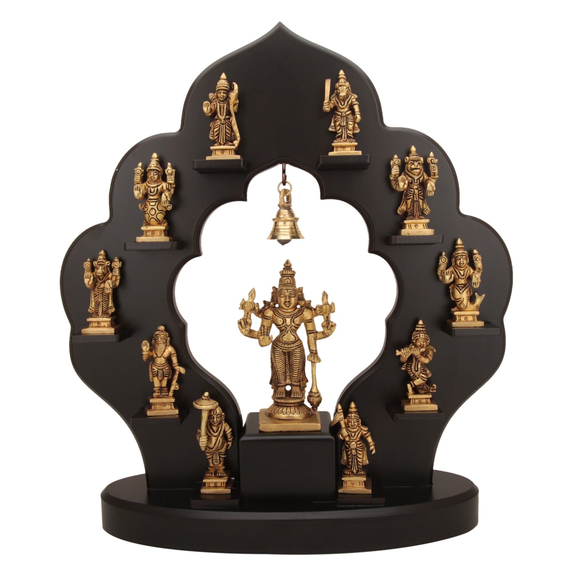 Vishnu Dashavatara - 15 Inch Brass Lord Vishnu Dashavatar - Ten ...
