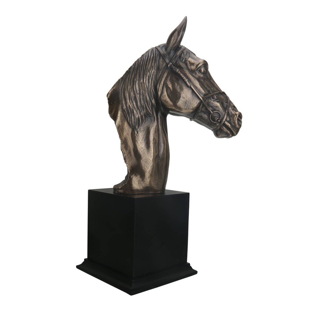 Horse Head Bust Statue for Home Décor, Symbol of Power & Strength ...