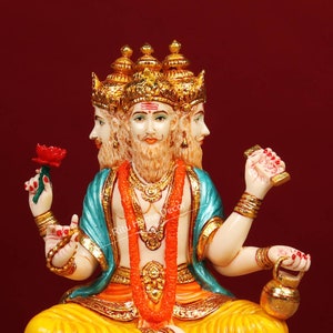 Lord Brahma Statue - Creator of Universe - Brahmdev Idol - Vedas ...
