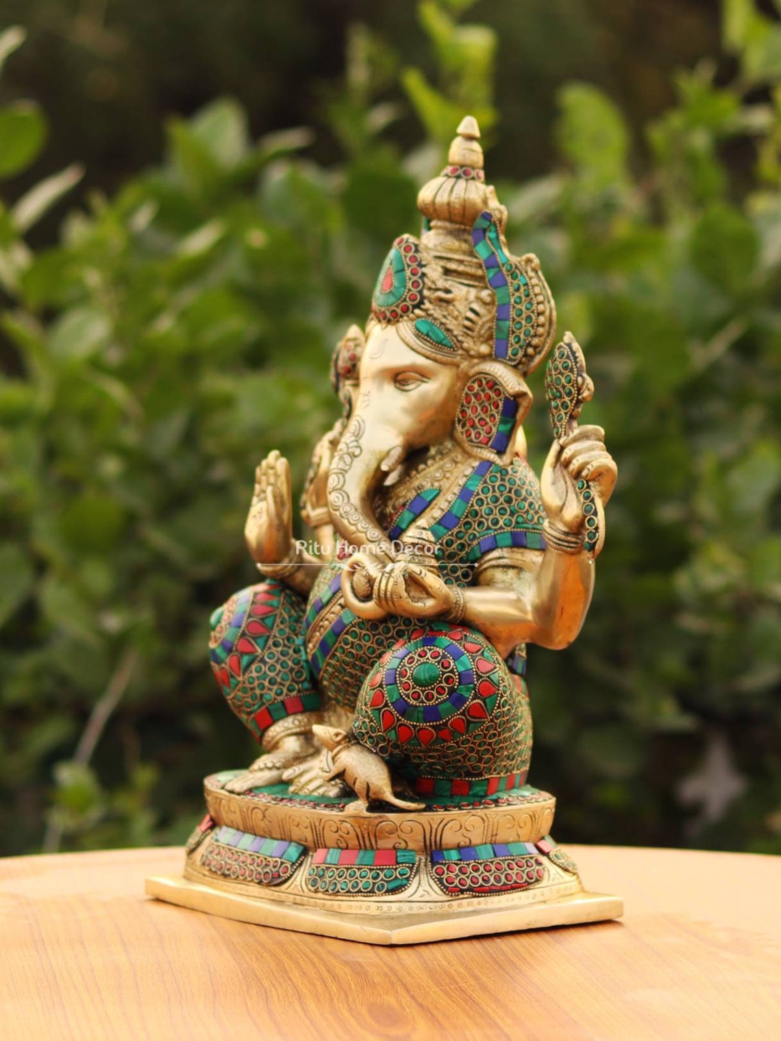 Brass Ganesha Statue 40 CM Big Large Size Ganesh Sculpture - Etsy