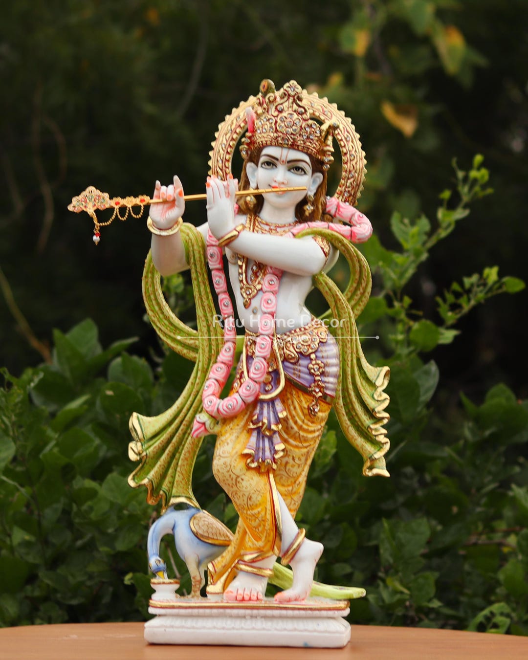 Lord Krishna Statue - Radha Madhav Deity - Gopal Gopi Sculpture - God ...