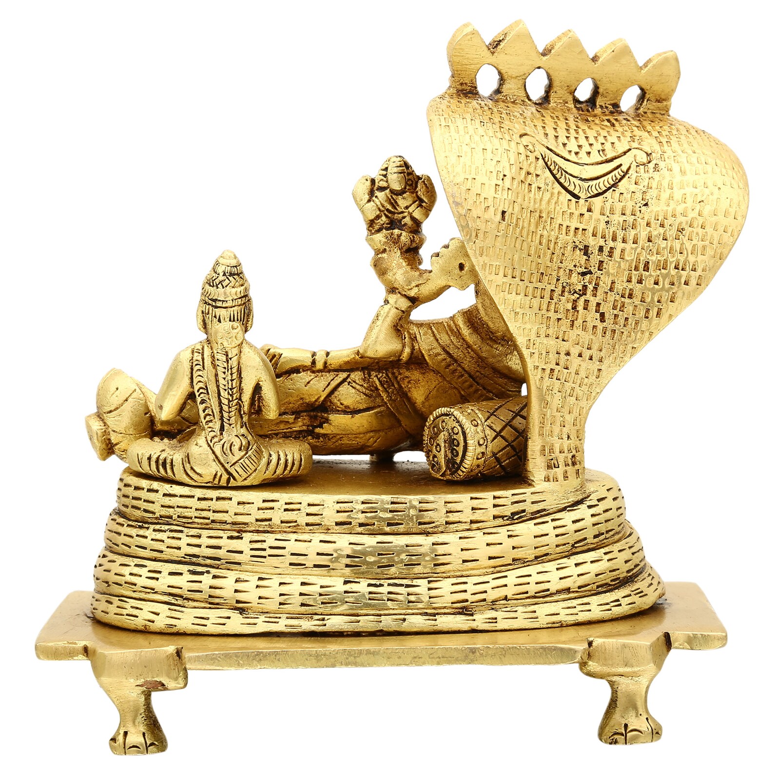 Brass Lord Vishnu Devi Lakshmi Statue Vishnu Lakshmi Statue - Etsy