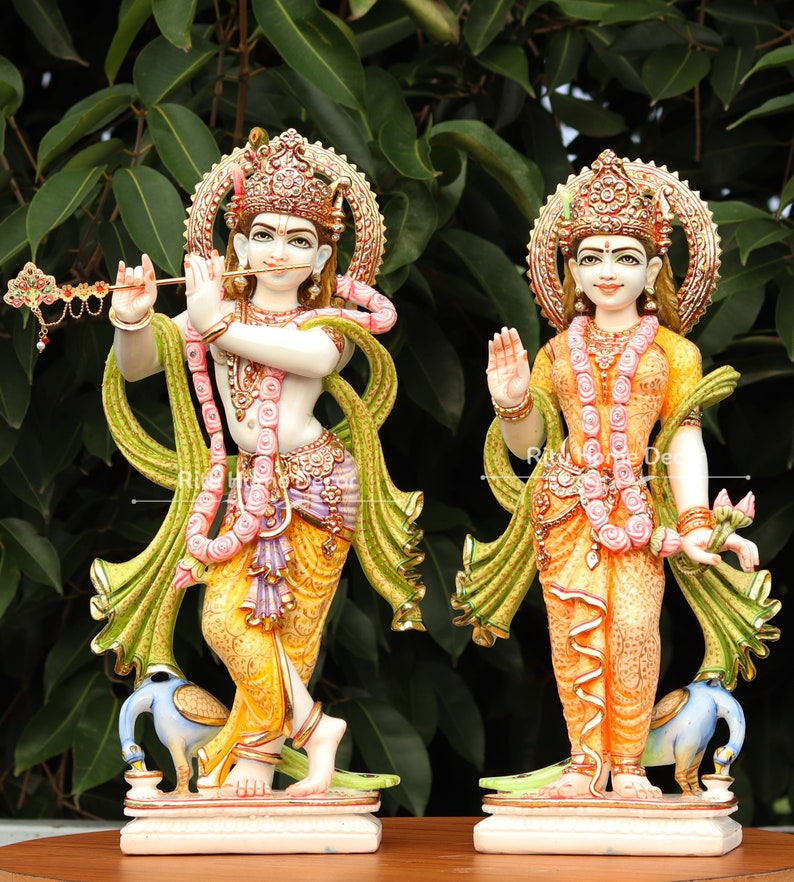 Radha Krishna Statue Radhika Madhav Deity Gopal Gopi - Etsy