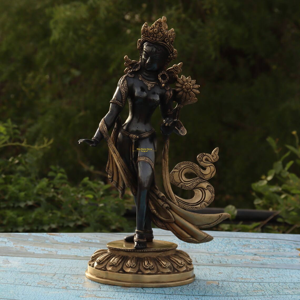 Brass Goddess Tara Statue Standing Tara Idol for Worship - Etsy