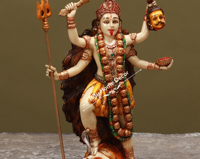 Maa Kali Multicolour Statue Kalika Sculpture Hindu Goddess Idol Mother ...