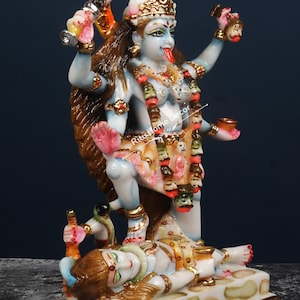 Maa Kali Statue - 12" Mother Kalika Sclutpure - Aadi Shakti Figurine ...