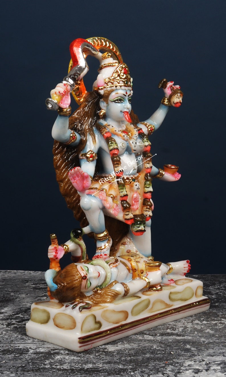 Maa Kali Statue - 12" Mother Kalika Sclutpure - Aadi Shakti Figurine ...