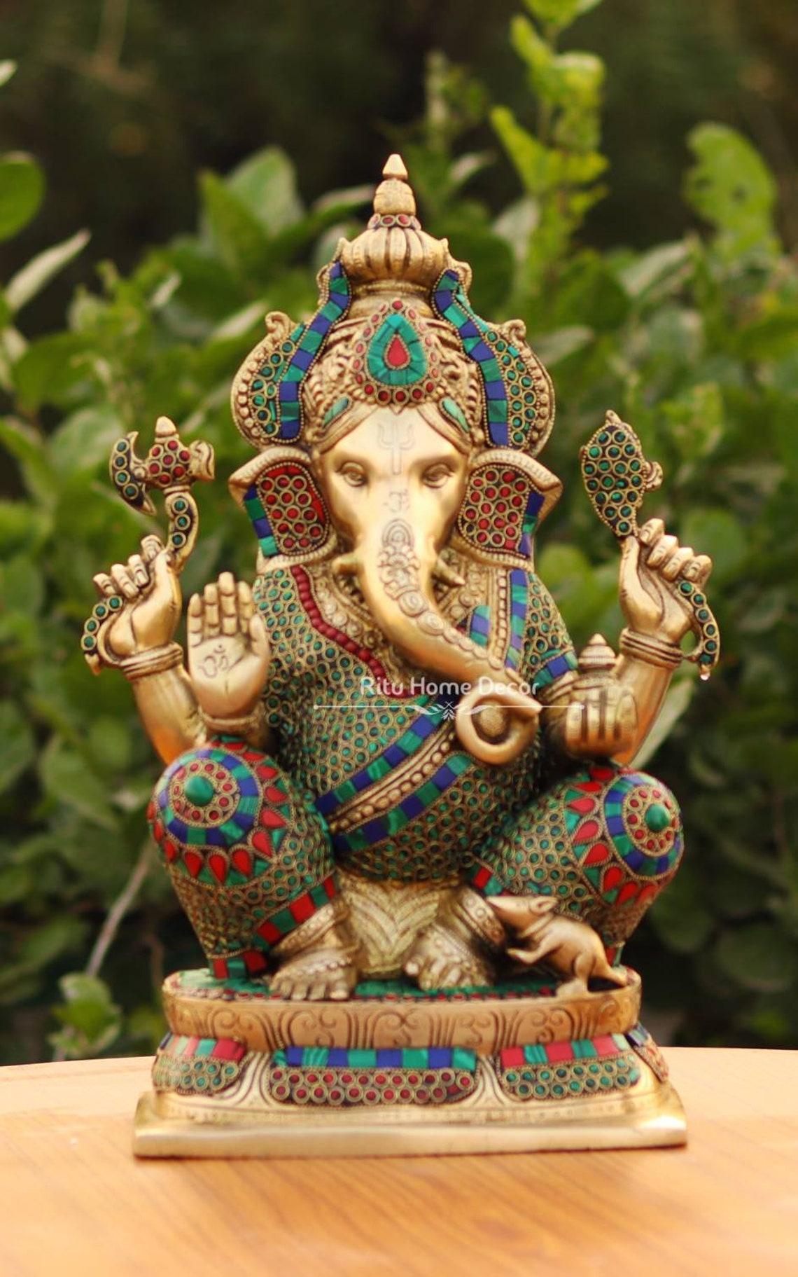 Brass Ganesha Statue 40 CM Big Large Size Ganesh Sculpture - Etsy