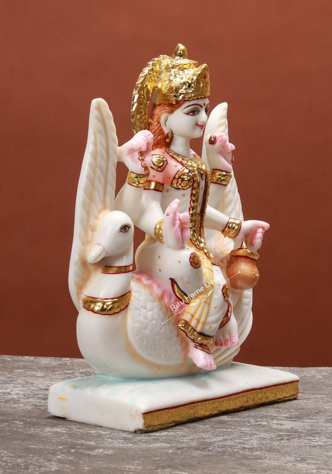 Goddess Brahmani Mata Idol - Brahmi Maa Statue - Hindu Mother Sapt ...