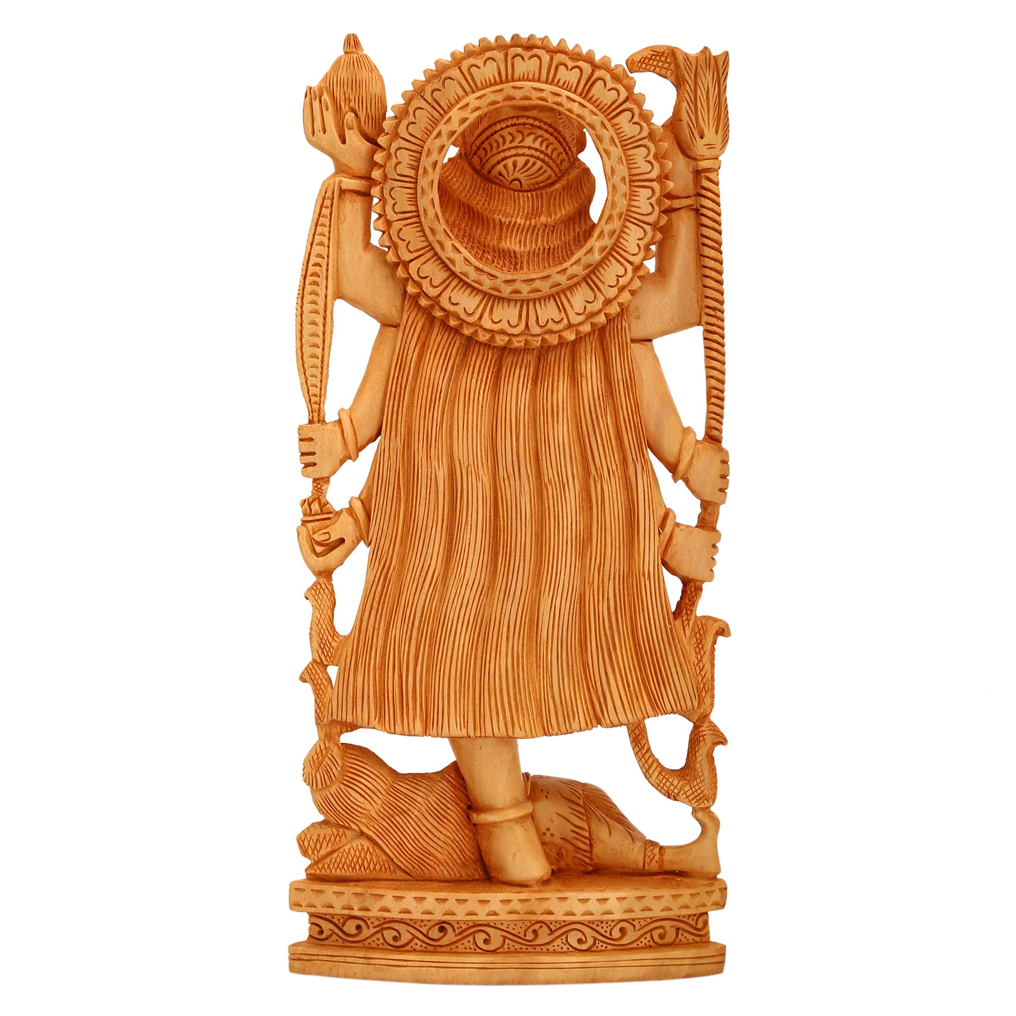 Wooden Goddess Kali Statue Devi Maa Kalika Idol Hindu - Etsy