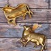 Brass Cow Wall Hanging Pair Brass Holy Cow Home Decor Showpiece for ...