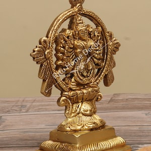 Brass Sudarshan Chakra Idol - Lord Vishnu Weapon Statue - Chakra Talwar ...