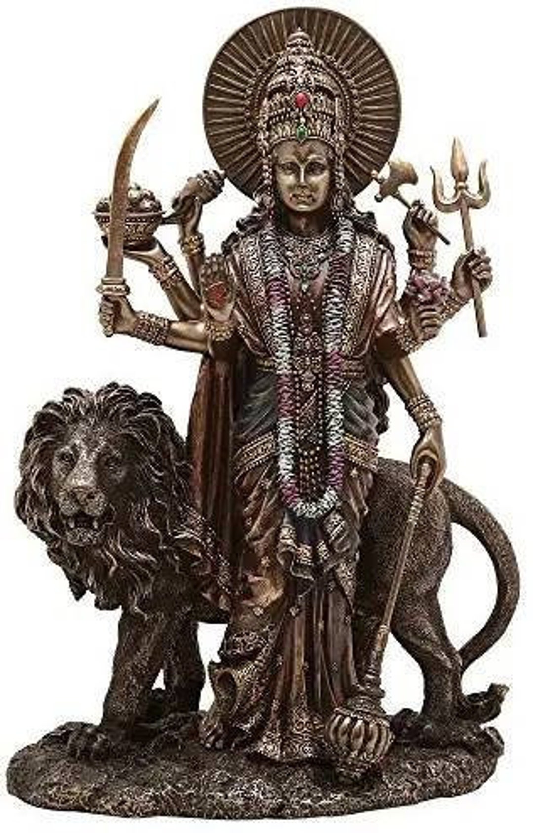 Durga Goddess Statue Maa Jagdamba Sculpture Devi Shakti - Etsy