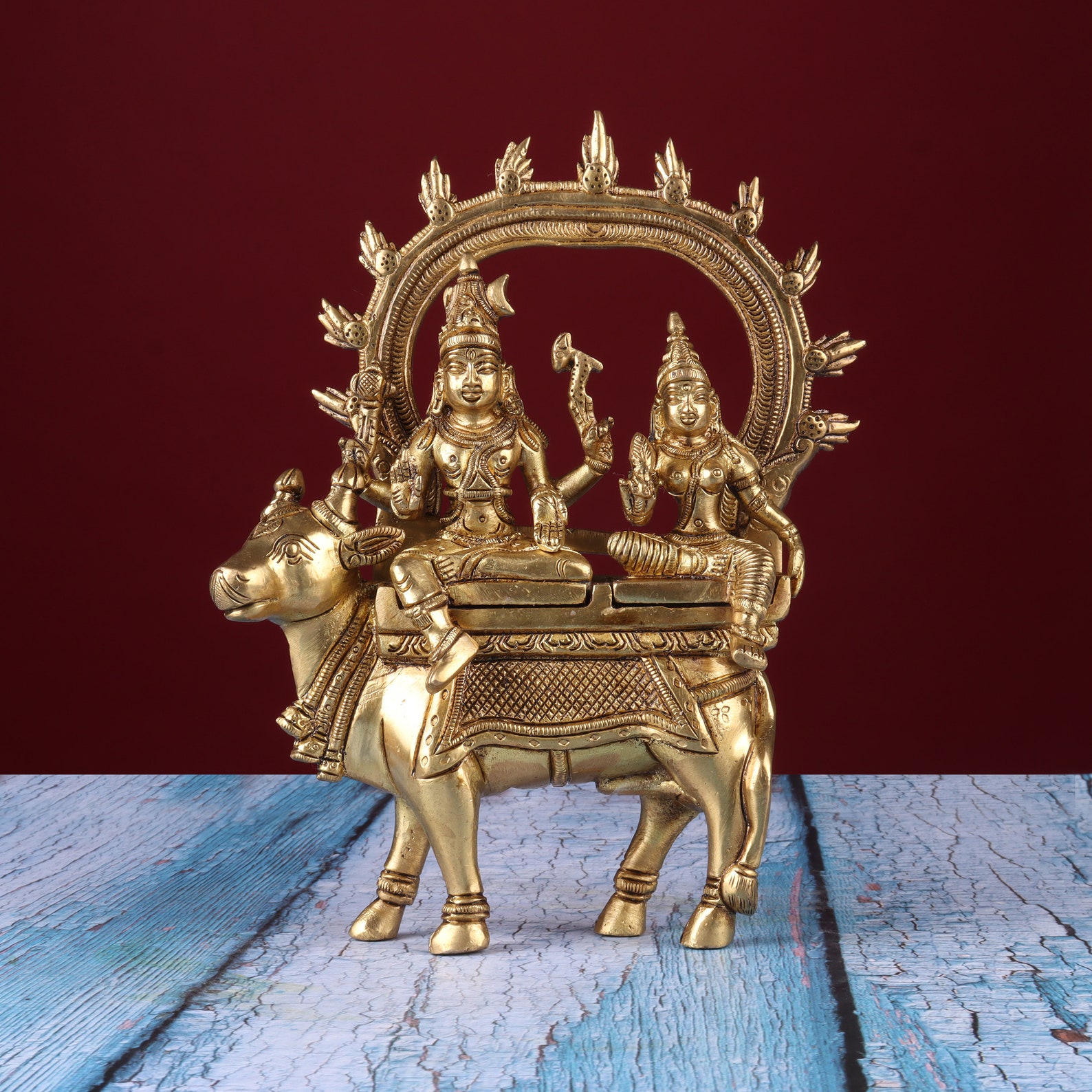 Brass Shiv Parvati Statue Lord Shiva Goddess Parvati - Etsy