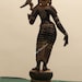 Brass Goddess Meenakshi Devi Statue - Antique Finish Bhudevi Form Idol ...
