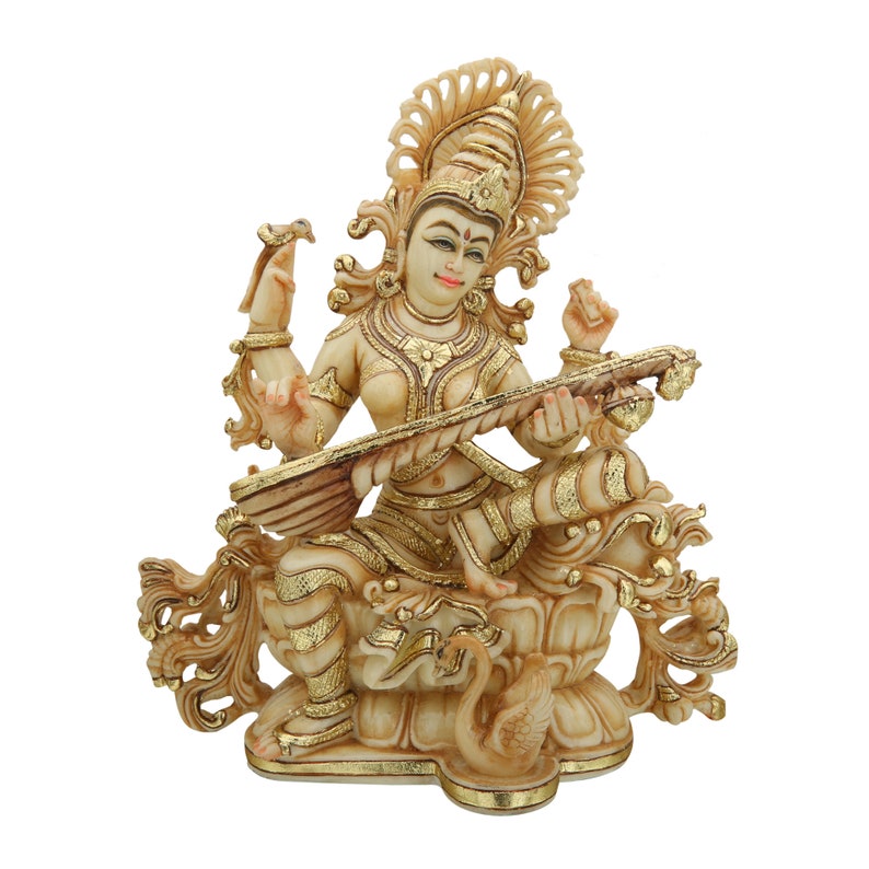 Goddess Saraswati Statue Maa Sharda Idol Ma Sarasvathi - Etsy