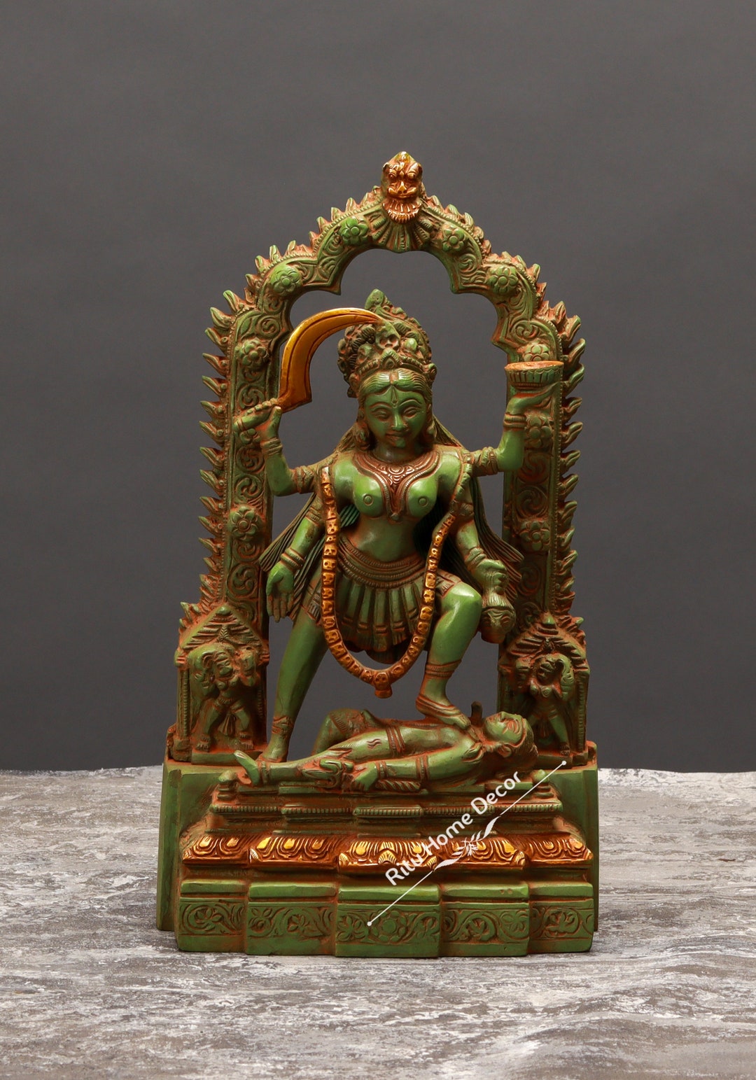 Maa Kali Brass Statue Maa Durga Deity Devi Jagdamba Statue Hindu ...