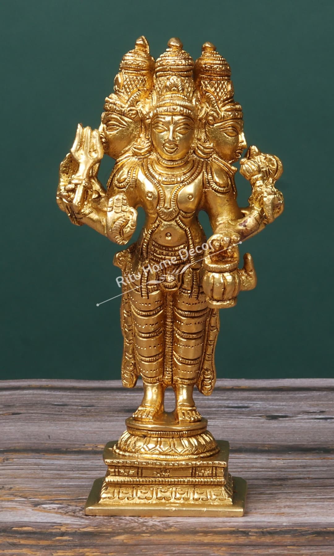 Lord Dattatreya 6" Statue - Datta Idol - Sage Figurine - Tridev ...