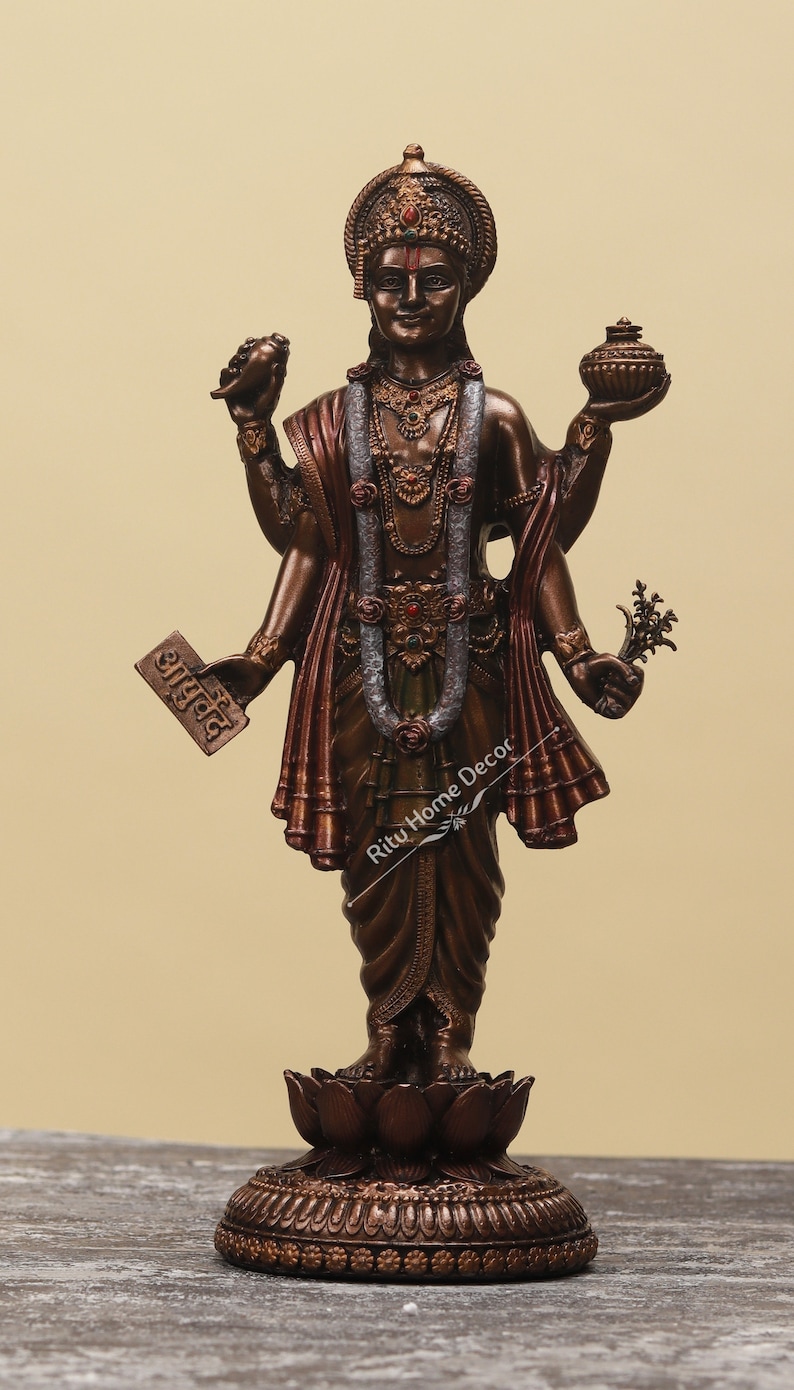 God Dhanvantari Statue 8 Lord Dhanvanthri Idol Dhanwantri Sculpture ...