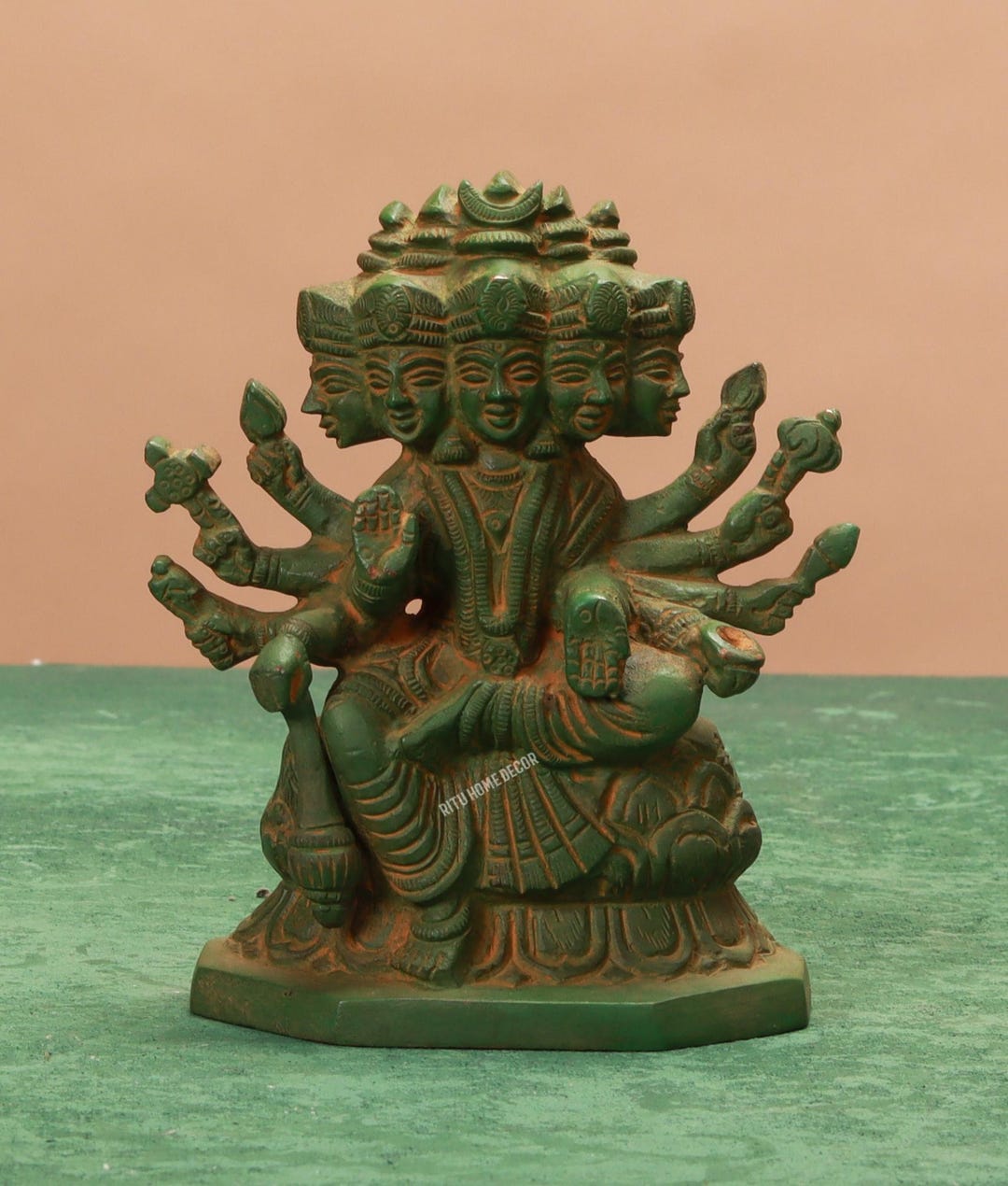 Maa Gayatri Multicolour Statue - Gayatri Goddess Idol - Persona of ...