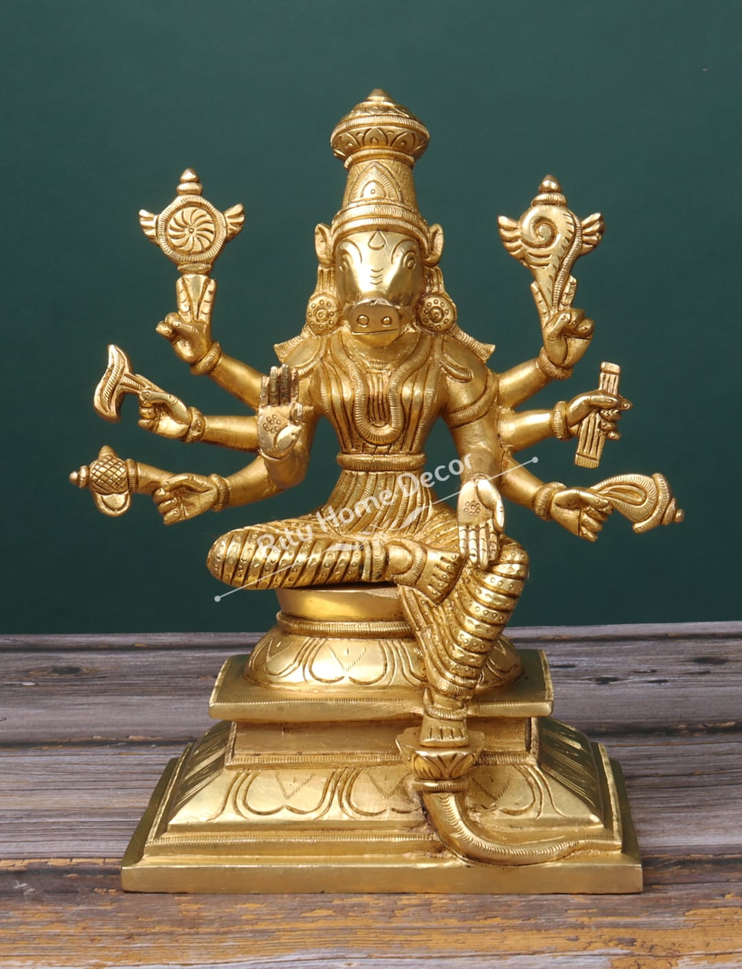Brass Varahi Devi Statue Barahi Ma Sculpture Matrikas - Etsy