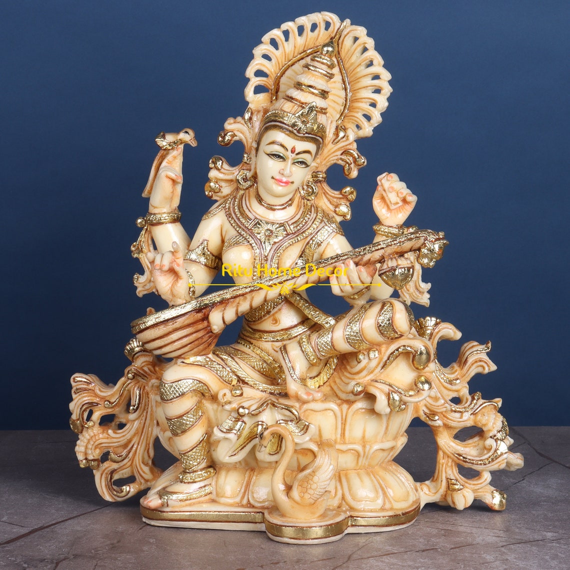 Goddess Saraswati Statue Maa Sharda Idol Ma Sarasvathi - Etsy