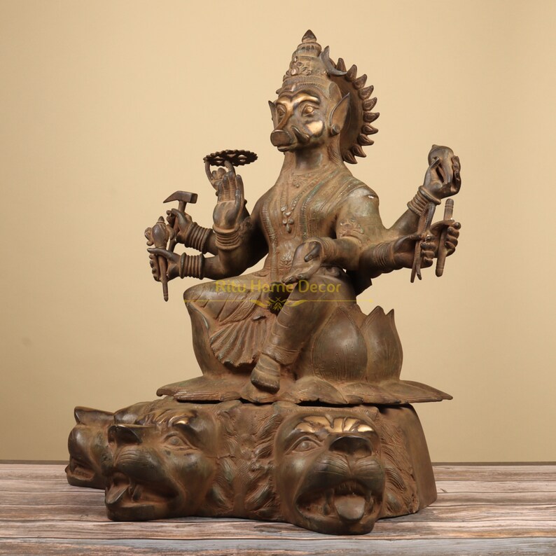Varahi Devi Statue Barahi Ma Sculpture Matrikas Dandini - Etsy