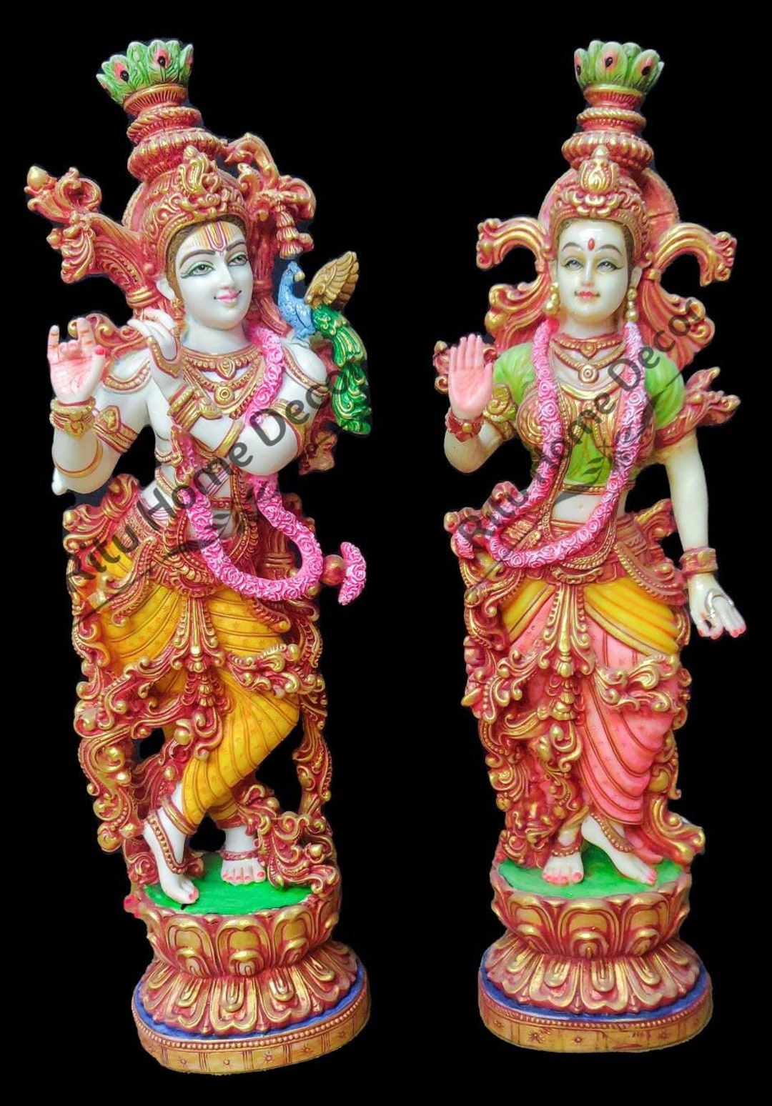 Radha Krishna Statue 14 Girdhar Gopal Sculpture - Etsy
