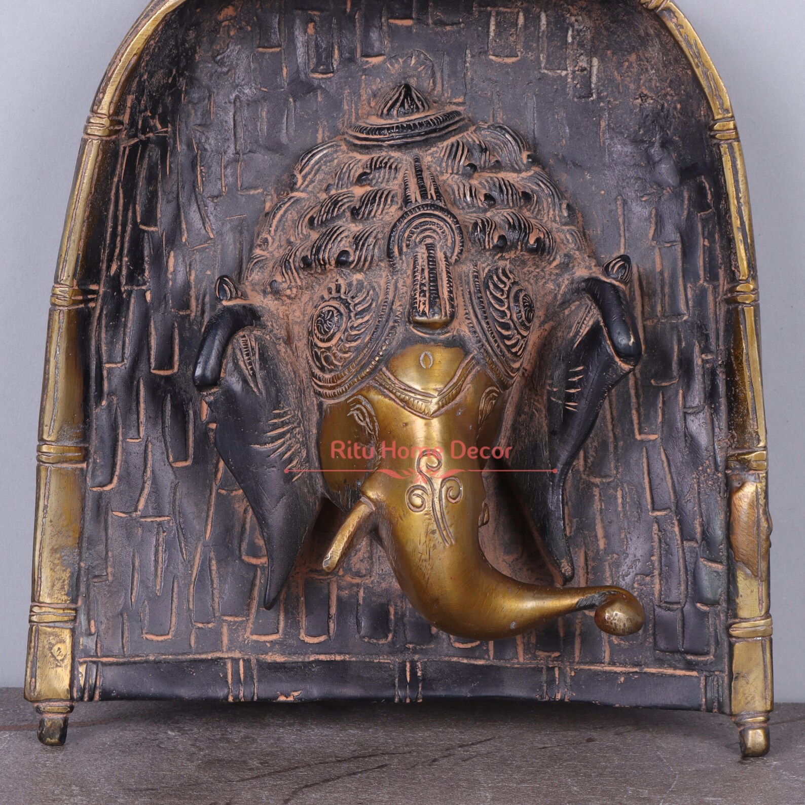 Brass Lord Ganesh Wall Hanging - Ganpati Wall Decor - Ganesha Sculpture ...