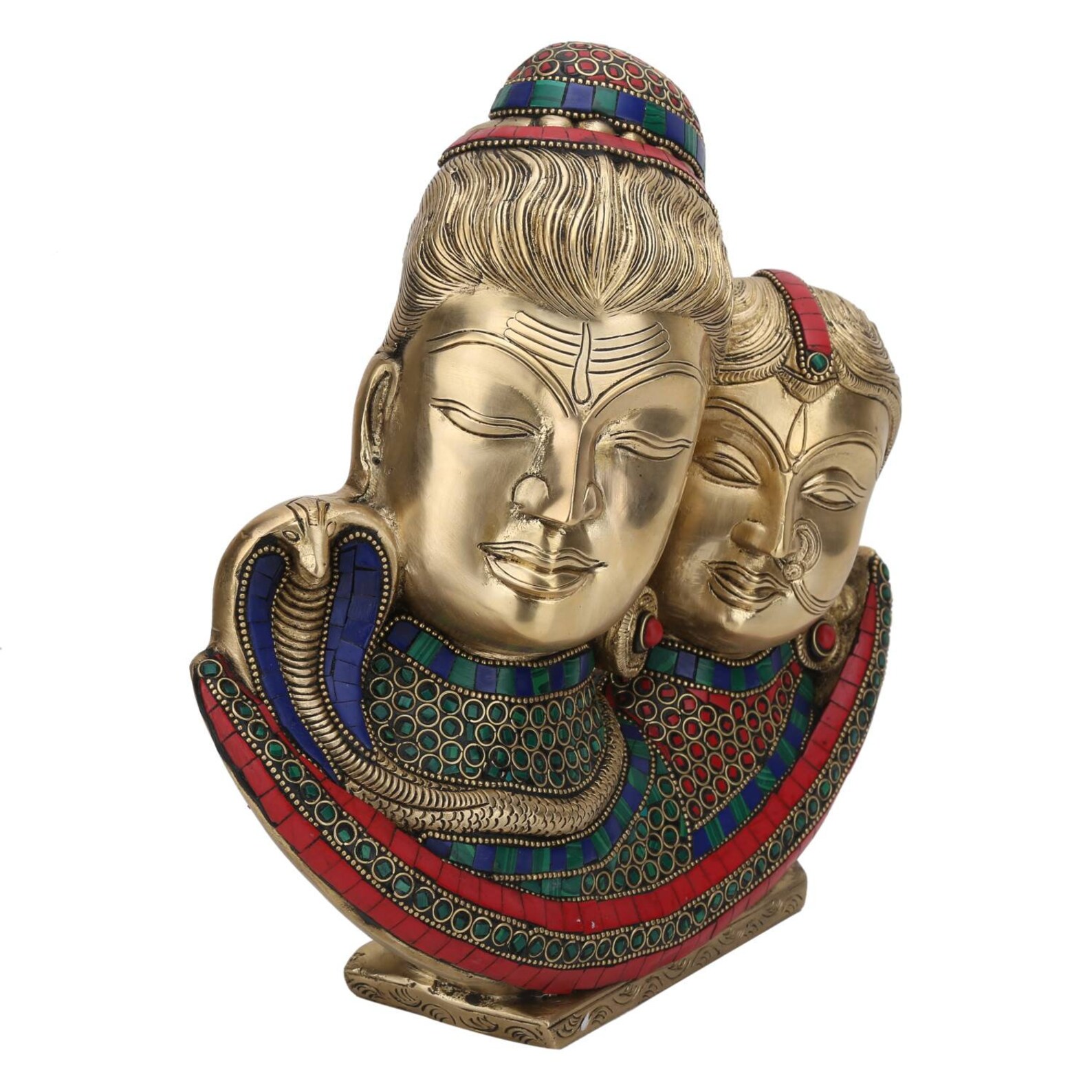 Brass Shiv Parvati 10 Statue Shankar Parvati On | Etsy