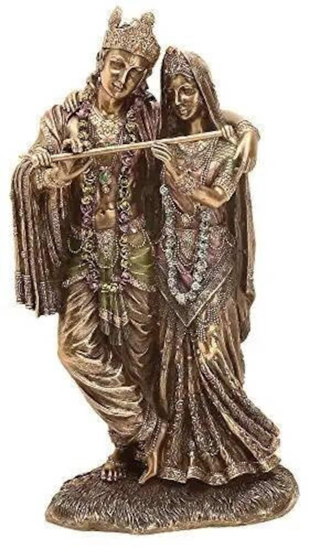 Radha Krishna Statue - Radhika Madhav Deity - Gopal Gopi Sculpture ...
