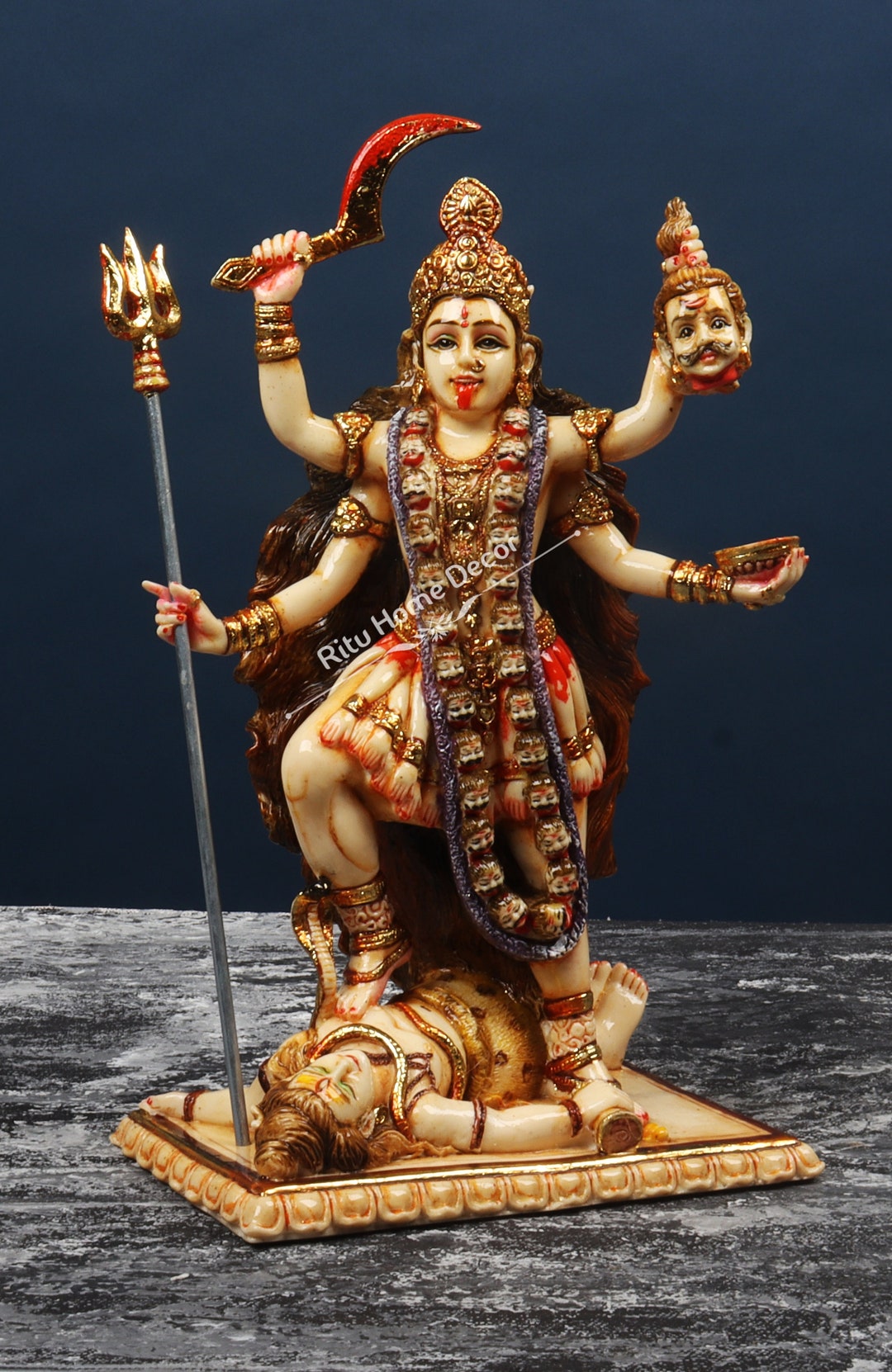 Maa Kali Statue - Kalika Sculpture - Hindu Goddess Idol - Mother Adi ...