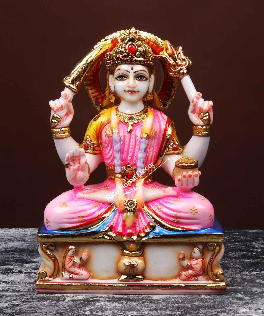 Maa Santoshi Culture Marble Statue for Home Temple - Hindu Goddess ...