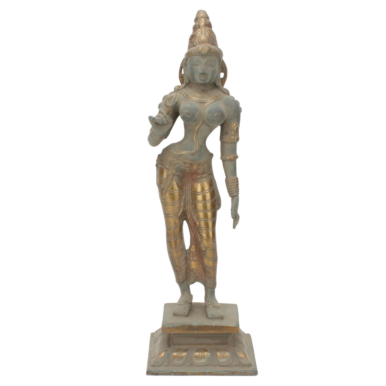 Goddess Parvati Brass Antique Finish Idol Statue For Home | Etsy