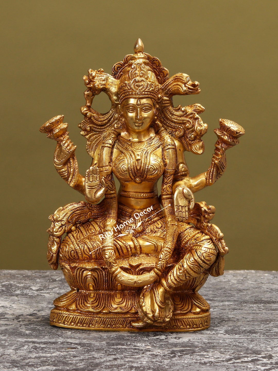 Maa Lakshmi Statue - Goddess of Wealth - Prosperity - Mother Laxmi Idol ...