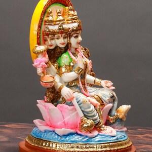 Maa Gayatri Multicolour Statue - Gayatri Goddess Idol - Persona of ...