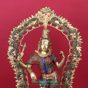 Ardhanarishvara 18 Statue Mahadev Parvati Sculpture Brass Shiva Shakti ...