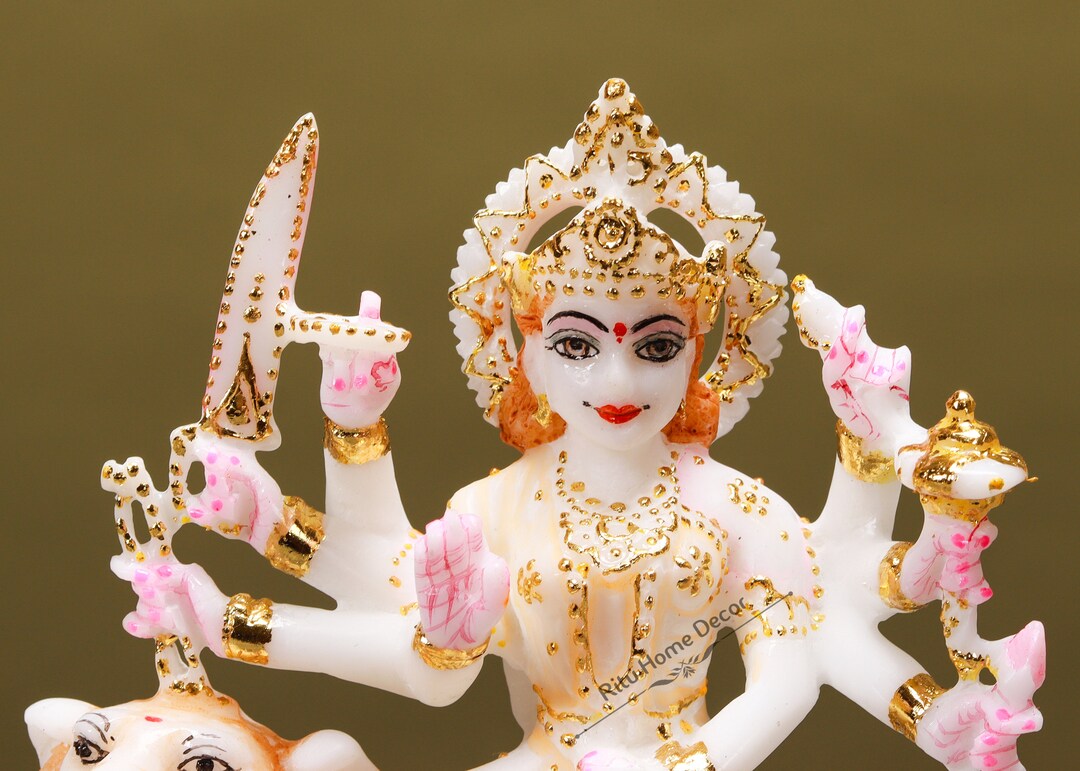 Maa Durga 6 Statue Maa Jagdamba Idol Lion Mount Adi - Etsy