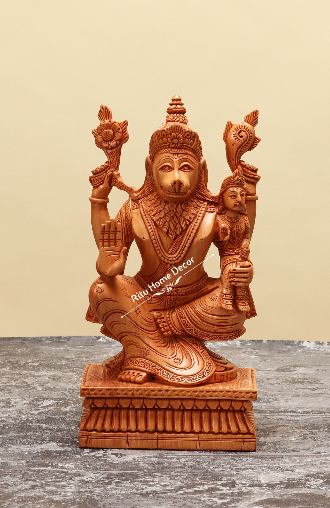 Lord Narshima Lakshmi Statue - God Vishnu Laxmi Idol - Lion Headed God ...