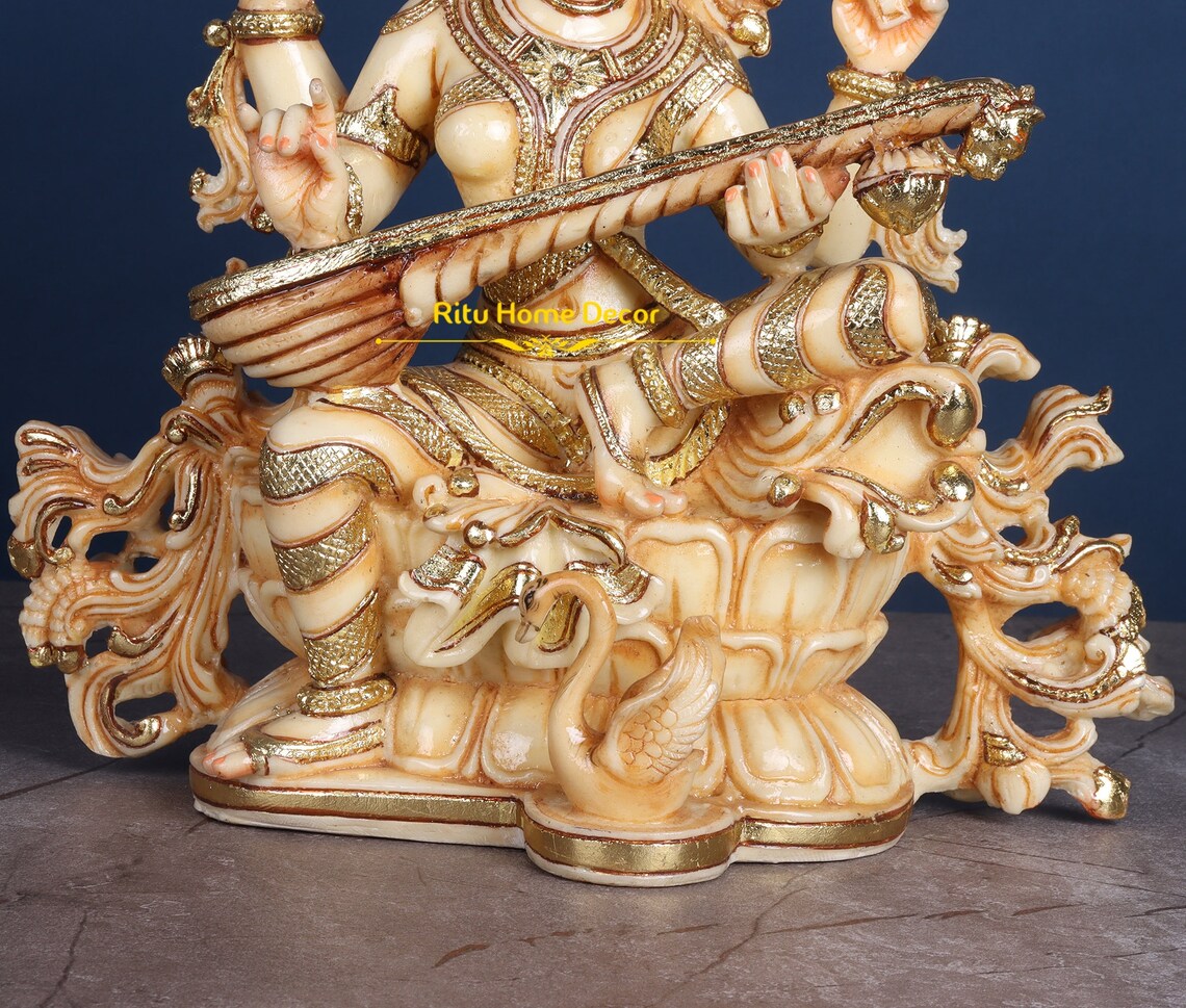 Goddess Saraswati Statue Maa Sharda Idol Ma Sarasvathi - Etsy
